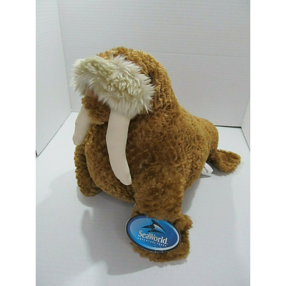 Toys | Seaworld Walrus Textured Plush Vinyl Tusks Realistic Stuffed ...